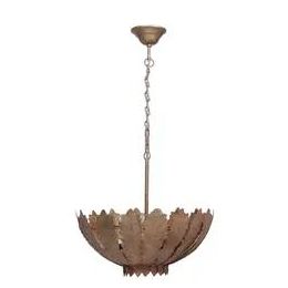 Kayoom H&auml;ngeleuchte "H&auml;ngelampe Autumn Leaves Large", gold, 1, &Oslash; 77cm H: 31cm, 1 Stk., Leuchten, handgefertigt, modern, H&auml;ngeleuchte