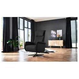 Relaxsessel Home Affaire "Cartore Fu&szlig; schwarz, manuelle oder motorische Verstellung mit Akku", schwarz, B:77cm H:119cm T:93cm, Sessel, Relaxsessel, drehbar, hochwertiger Kaltschaum, Drehsessel