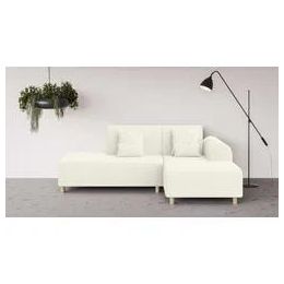 Ecksofa OTTO HOME "Suyala", beige (creme), B:258cm H:85cm T:168cm, 100% Polyester, Sofas, Ecksofa, L-Form mit Hocker