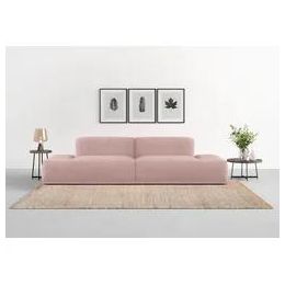 Big-Sofa Trendmanufaktur "Braga, toller Sitzkomfort, Designsofa", lila (flieder), B:300cm H:72cm T:107cm, 92% Polyester, 8% Nylon, Sofas, Big-Sofa, in moderner Optik, mit hochwertigem Kaltschaum