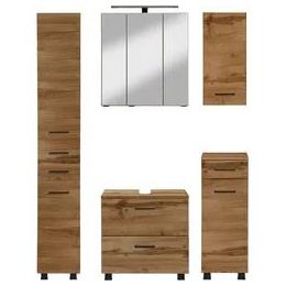Welltime "Trento", Badezimmer-Set, H&auml;ngeschrank, Unterschrank, Hochschrank" 5 Stk. tlg.