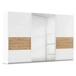 Schwebet&uuml;renschrank Rauch "Kleiderschrank Schrank Garderobe Ankleide Schlafzimmerschrank CORTONA", wei&szlig; (alpinwei&szlig;, eiche artisan), B:360cm H:229cm T:62cm, Holzwerkstoff, Schr&auml;nke, Schwebet&uuml;renschrank, inkl. Inneneinteilung, 2 Stoffboxen extra Einlegeb&ouml;den MADE IN GERMANY