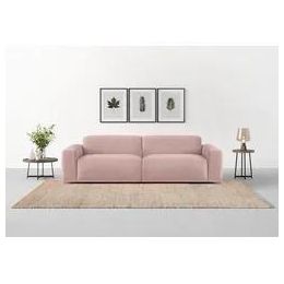 Big-Sofa Trendmanufaktur "Braga, mit hochwertigem Kaltschaum, Megasofa, in Cord erh&auml;ltlich", lila (flieder), B:254cm H:72cm T:107cm, 92% Polyester, 8% Nylon, Sofas, Big-Sofa, modernes Big-Sofa, Couch mit hohem Sitzkomfort, 254/72/107 cm (B/H/T)