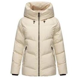 Steppjacke Ragwear "Cessi", Damen, Gr. S (36), beige (ecru), Obermaterial: 100% Polyester. Innenfutter: 100% Polyester. Wattierung: 100% Polyester, Basic, gerade h&uuml;ftbedeckend, hoch geschlossener Ausschnitt, &Auml;rmel ohne &Auml;rmelschlitz Rippstrickb&uuml;ndchen, Jacken Steppjacke, Wasserdichte Damen Winterjacke mit gro&szlig;er Kapuze