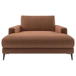 Chaiselongue Home Affaire "Downtown Loungem&ouml;bel zum Relaxen, B/T/H: 132/170/84 cm", braun (rost), B:132cm H:84cm T:170cm, 100% Polyester, Sofas, Chaiselongue, auch in Boucl&eacute;, Cord und Easy care - leicht mir Wasser zu reinigen