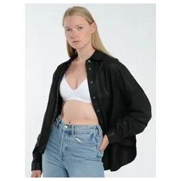 Jagger & Evans Blouson JAGGER & EVANS "42021277", Damen, Gr. L, schwarz, Obermaterial: 100% Ziegenleder, Jacken Blouson