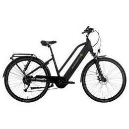 E-Bike SAXONETTE "Deluxe Sport" Gr. 45, schwarz (schwarz, schwarz), Elektrofahrr&auml;der, 45cm, 28 Zoll (71,12cm), Pedelec, Elektrofahrrad f&uuml;r Damen u. Herren
