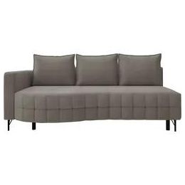 Loungesofa exxpo - SOFA FASHION "T wiggy Schlafsofa mit Bettfunktion und Bettkasten", grau (taupe), B:212cm H:93cm T:114cm, Sofas, Lounge-Sofa, komfortabler Federkern, super Sitzkomfort, elegante Formensprache