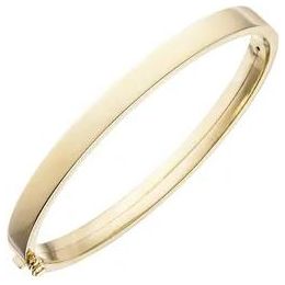 Armreif Jobo, gelb (gelbgold 375), Armb&auml;nder, Damen, Gelbgold 375, Armreif, oval 375 Gold