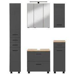 Welltime "Trento", Badezimmer-Set, H&auml;ngeschrank, Unterschrank, Hochschrank" 5 Stk. tlg.
