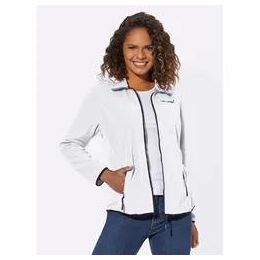 Fleecejacke Casual Looks, Damen, Gr. 42, beige (ecru), 100% Polyester, unifarben, Jacken Fleecejacke