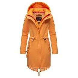 Softshelljacke Marikoo "Mountain Presanella", Damen, Gr. S, orange (apricot sorbet), Obermaterial: 95% Polyester, 5% Elasthan; Futter: 100% Polyester; Wattierung: 100% Polyester; &Auml;rmelfutter: 100% Polyester, Jacken Softshelljacke, mit einem Doppelkragen