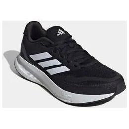 Laufschuh Adidas PERFORMANCE "RUNFALCON 5 WIDE", Damen, Gr. 44, schwarz-wei&szlig; (core schwarz, ftwr wei&szlig;, core schwarz), Synthetik, Textil, Schuhe Laufschuh, weit geschnitten, breite Passform, Topseller