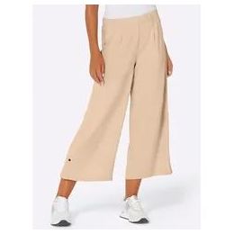 CR&Eacute;ATION L Culotte CREATION L, Damen, Gr. 38, Normalgr&ouml;&szlig;en, beige (elfenbein), 50% Modal, 44% Polyester, 6% Elasthan, unifarben, 7/8-L&auml;nge, Hosen Culotte