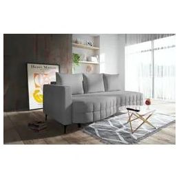 Loungesofa exxpo - SOFA FASHION "T wiggy Schlafsofa mit Bettfunktion und Bettkasten", grau, B:212cm H:93cm T:114cm, Sofas, Lounge-Sofa, komfortabler Federkern, super Sitzkomfort, elegante Formensprache