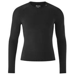 Funktionsshirt Gonso "BASE SHIRT LONGSLEEVE M", Herren, Gr. XXL, schwarz, 87% Polyamid, 13% Elasthan, Rundhals, Shirts Funktionsshirt, Herren Unterhemd langarm, Radunterhemd, Tight fit