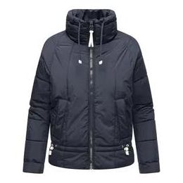 Steppjacke Navahoo "Luftzauber 14", Damen, Gr. M (38), blau (navy), Obermaterial: 100% Polyester. Innenfutter: 100% Polyester. &Auml;rmelfutter: 100% Polyester. Wattierung: 100% Polyester, oversize h&uuml;ftlang, hoch geschlossener Ausschnitt, &Auml;rmel ohne &Auml;rmelschlitz normaler Saum, Jacken Steppjacke, Gesteppte Damen &Uuml;bergangsjacke