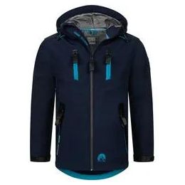 Softshelljacke Arctic Seven "ASLasaro", Herren, Gr. XXL, blau (navy), Obermaterial: 96% Polyester, 4% Elasthan; Innenseite: 100% Polyester, Jacken Softshelljacke, mit Fleecestoff innen