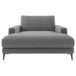 Chaiselongue Home Affaire "Downtown Loungem&ouml;bel zum Relaxen, B/T/H: 132/170/84 cm", grau (platin), B:132cm H:84cm T:170cm, 100% Polyester, Sofas, Chaiselongue, auch in Boucl&eacute;, Cord und Easy care - leicht mir Wasser zu reinigen