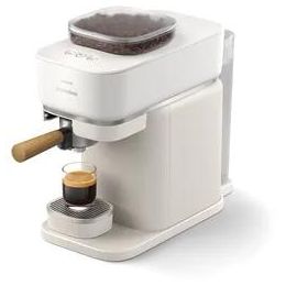 Philips BARISTINA Espressomaschine "BAR302/20 mit Mahlwerk f&uuml;r ganze Bohnen", naturwei&szlig;, eschenholz, 1, Kaffeemaschinen, 16 bar Pumpendruck, Naturwei&szlig;/Eschenholz, Espressomaschine