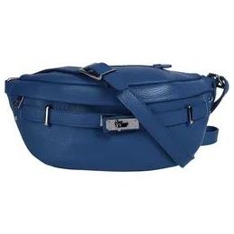G&uuml;rteltasche Samantha Look, Damen, Gr. B/H/T: 32cm x 13cm x 9cm onesize, blau, Leder, clean, Taschen G&uuml;rteltasche, echt Leder, Made in Italy
