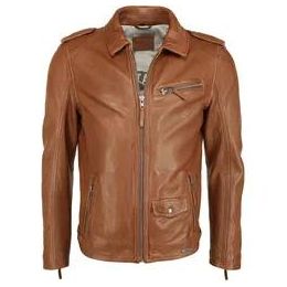 Lederjacke Mustang "31020135", Herren, Gr. M, braun (brandy), Obermaterial: 100% Lammleder. Futter: 90% Baumwolle, 10% Polyester. &Auml;rmelfutter: 100% Polyester, ohne B&uuml;ndchen, Jacken