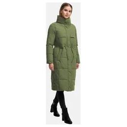 Wintermantel Navahoo "Der Wahnsinn 14", Damen, Gr. M (38), gr&uuml;n (olivgr&uuml;n), Obermaterial: 100% Polyester. Futter: 100% Polyester. Wattierung: 100% Polyester, gerade ca. Mitte Knie, hoch geschlossener Ausschnitt, &Auml;rmel ohne &Auml;rmelschlitz Rippstrickb&uuml;ndchen, M&auml;ntel Wintermantel, Damen Steppmantel mit Taillenzugband