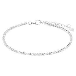 Tennisarmband Amor "Classiv Silver", silber (silberfarben, kristallwei&szlig;, kristallwei&szlig;), Armb&auml;nder, Damen, Silber 925 (Sterlingsilber), Tennisarmband, mit Zirkonia (synth.)
