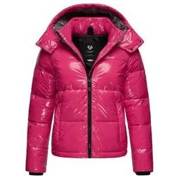 Steppjacke Ragwear "Roobie", Damen, Gr. M (38), pink (fuchsia), Au&szlig;enmaterial: 100% Polyester. Innenfutter: 100% Polyester. Wattierung: 100% Polyester, gerade h&uuml;ftlang, &Auml;rmel ohne &Auml;rmelschlitz Rippstrickb&uuml;ndchen, Jacken Steppjacke, super stylische, g&auml;nzende Damen Winterjacke