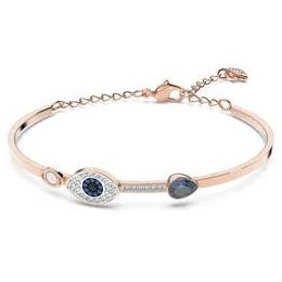 Armreif Swarovski "Symbolica B&ouml;ser Blick magisches Auge" Gr. M, rosa (ros&eacute;goldfarben, blau, kristallwei&szlig;, blau), Armb&auml;nder, Damen, M, Metall, Armreif, mit Swarovski Kristall