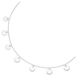 Collier Smart Jewel "Pl&auml;ttchen, Silber 925", silber, Halsketten, Damen, 45cm, Silber 925 (Sterlingsilber), Collier