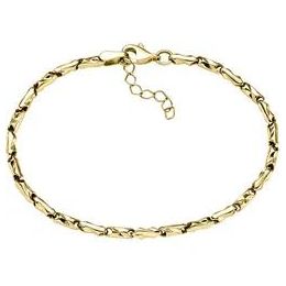 Armband Vivance "375/- Gelbgold glanz", gelb, Armb&auml;nder, Damen, 19cm, Gold, gl&auml;nzend, Armband
