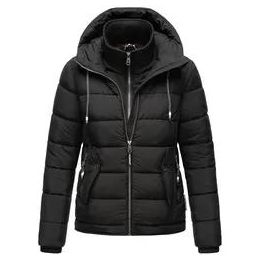 Outdoorjacke Marikoo "Taisaa Pri", Damen, Gr. XXL, schwarz, Obermaterial: 100% Polyester; Innenseite: 100% Polyester; Futter: 100% Polyester; Wattierung: 100% Polyester, Jacken Outdoorjacke, mit hochstehendem Kragen