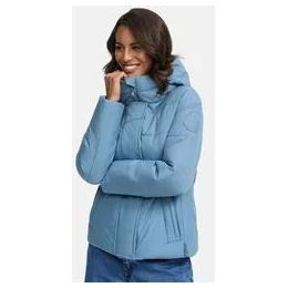 Outdoorjacke Marikoo "Elira", Damen, Gr. S, blau (powder blau), Obermaterial: 100% Polyester; Innenseite: 100% Polyester; Futter: 100% Polyester; Wattierung: 100% Polyester, Jacken Outdoorjacke, mit warmem Teddyfell