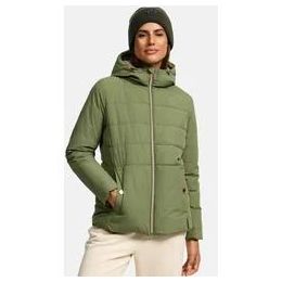 Steppjacke Marikoo "Alemee", Damen, Gr. S, gr&uuml;n (olive), Obermaterial: 100% Polyester; Innenseite: 100% Polyester; Futter: 100% Polyester; Wattierung: 100% Polyester, Jacken Steppjacke, Mit warmen Fleecestoff im Inneren