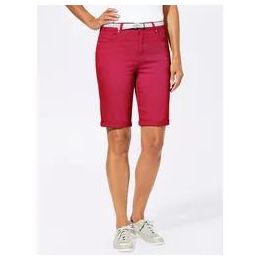 Jeansbermudas Casual Looks, Damen, Gr. 54, Normalgr&ouml;&szlig;en, rot, 98% Baumwolle, 2% Polyester, unifarben, kurz, Jeans