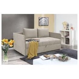 Schlafsofa Alina "Marla", grau (hellgrau xbo 29), B:209cm H:73cm T:95cm, Struktur fein XBO (100% Polyester), Sofas, Schlafsofa, inkl. Stauraum und 2 R&uuml;ckenkissen