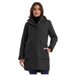 Parka Killtec "Damen Funktionsparka", Damen, Gr. 38, schwarz, Obermaterial: 100% Polyester;Futter: 100% Polyester;F&uuml;llung: 100% Polyester, Jacken Parka, Wasserdichter, atmungsaktiver Damenparka mit abnehmbarer Kapuze