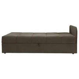 Schlafsofa Alina "Marla", braun (braun eqe 4), B:205cm H:73cm T:91cm, Chenille EQE (100% Polyester), Sofas, Schlafsofa, inkl. Stauraum, Armlehne wahlweise links ode rechts