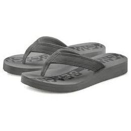 Badezehentrenner Venice Beach "Badeschuhe, Badelatsche, Flip Flop", Damen, Gr. 44, grau, Obermaterial: 100% Textilmaterial. Decksohle: 100% Synthetik. Futter: 100% Textilmaterial. Laufsohle: 100% Synthetik, unifarben, Schuhe Zehentrenner, Zehentrenner, Sandale, Pantolette VEGAN