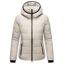 Steppjacke Marikoo "Radaa", Damen, Gr. 4XL, grau (light grau), Obermaterial: 100% Polyester; Innenseite: 100% Polyester; Futter: 100% Polyester; Wattierung: 100% Polyester, Jacken Steppjacke, Mit Hohem und gef&uuml;ttertem Kragen