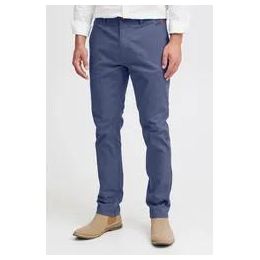 Chinohose Blend "BHKainz", Herren, Gr. 30, L&auml;nge 34, ensign blau, Web, 98% Baumwolle, 2% Elasthan, unifarben, regular fit lang, Hosen Chinohose, Stoffhose mit G&uuml;rtelschlaufen und Leder-Details - Regular Fit