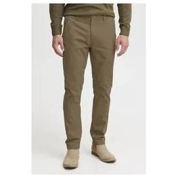 Chinohose Blend "BHKainz", Herren, Gr. 31, L&auml;nge 34, mocca braun, Web, 98% Baumwolle, 2% Elasthan, unifarben, regular fit lang, Hosen Chinohose, Stoffhose mit G&uuml;rtelschlaufen und Leder-Details - Regular Fit