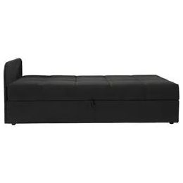 Schlafsofa Alina "Marla", grau (anthrazit eqe 139), B:205cm H:73cm T:91cm, Chenille EQE (100% Polyester), Sofas, Schlafsofa, inkl. Stauraum, Armlehne wahlweise links ode rechts