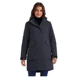 Parka Killtec "Damen Funktionsparka", Damen, Gr. 38, blau (navy), Obermaterial: 100% Polyester;Futter: 100% Polyester;F&uuml;llung: 100% Polyester, Jacken Parka, Wasserdichter, atmungsaktiver Damenparka mit abnehmbarer Kapuze