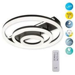 N&auml;ve N&Auml;VE LED Deckenleuchte "CIRCULO", schwarz, &Oslash; 60cm H: 15,5cm, 2 Stk., Leuchten, Dimmbar; CCT-Farbwechsler; Memoryfunktion; Nachtlichtfunktion, LED Deckenleuchte