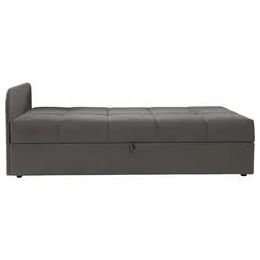 Schlafsofa Alina "Marla", grau (grau eqe 79), B:205cm H:73cm T:91cm, Chenille EQE (100% Polyester), Sofas, Schlafsofa, inkl. Stauraum, Armlehne wahlweise links ode rechts