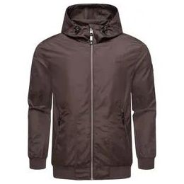 Outdoorjacke Ragwear "Stewie II", Herren, Gr. XL (54), braun (dunkelbraun), Obermaterial: 100% Polyester. Futter: 100% Polyester, gerade h&uuml;ftbedeckend, &Auml;rmel ohne &Auml;rmelschlitz Rippstrickb&uuml;ndchen, Jacken Outdoorjacke, stylische Herren &Uuml;bergangsjacke mit gro&szlig;er Kapuze
