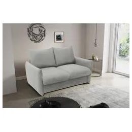 Schlafsofa DOMO collection "700023 Schlaffunktion, Federkern, 2-Sitzer, stabile Liegefl&auml;che", grau, B:165cm H:95cm T:100cm, 95% Polyester, 5% Nylon, Sofas, Schlafsofa, Sitzfl&auml;chen einzeln ausklappbar zum Schlafen, Relaxen und Entspannen