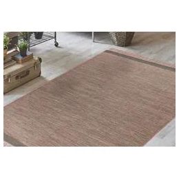 Teppich Arte Espina "Nomad 8064", rosa (grau, rosa), B:170cm H:11mm L:240cm, Wolle, Teppiche, Teppich, Handgemachter Fransenteppich in neutralem Design